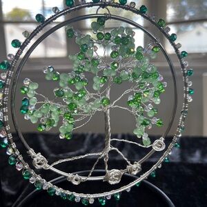 Jackieraycollections | Other | Green Beaded Tree Of Life Pendant | Poshmark